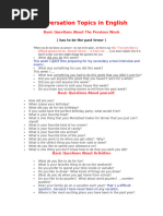 Engaging Free Talk Topics for Kids | PDF