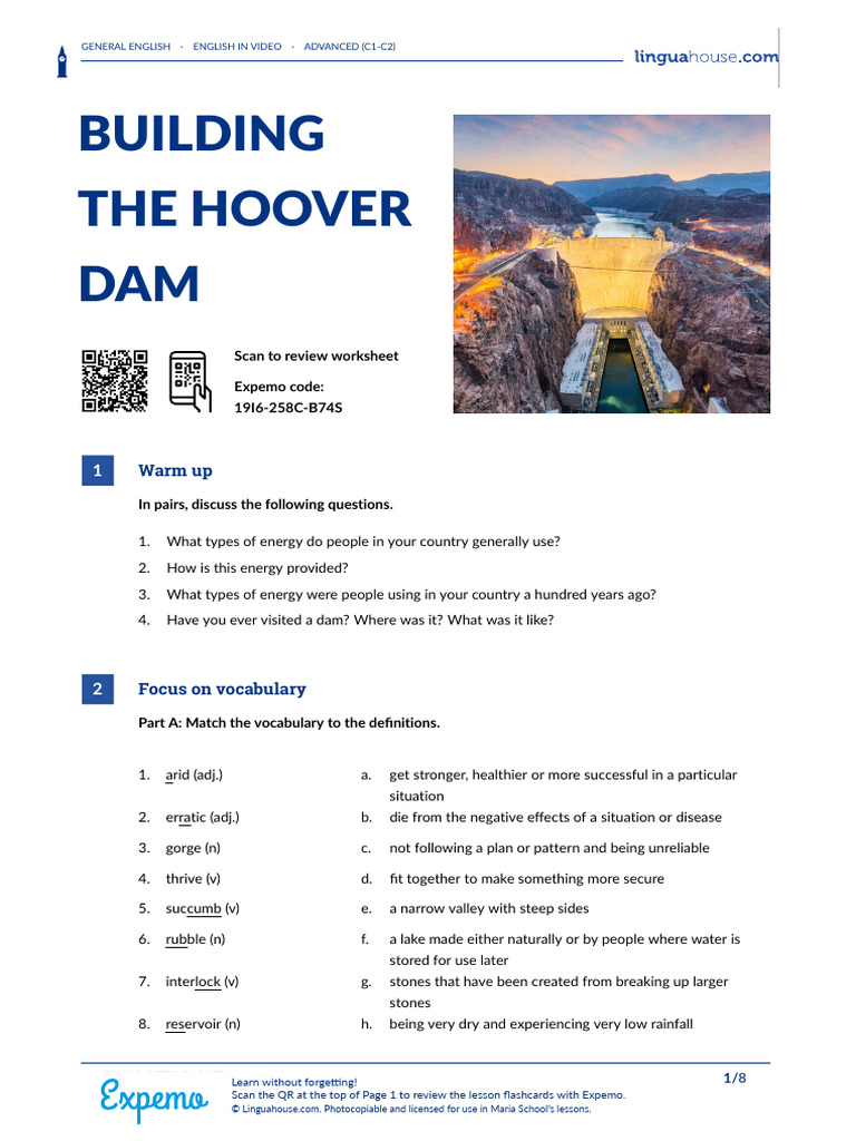 Building The Hoover Dam British English Student | PDF | Hoover Dam