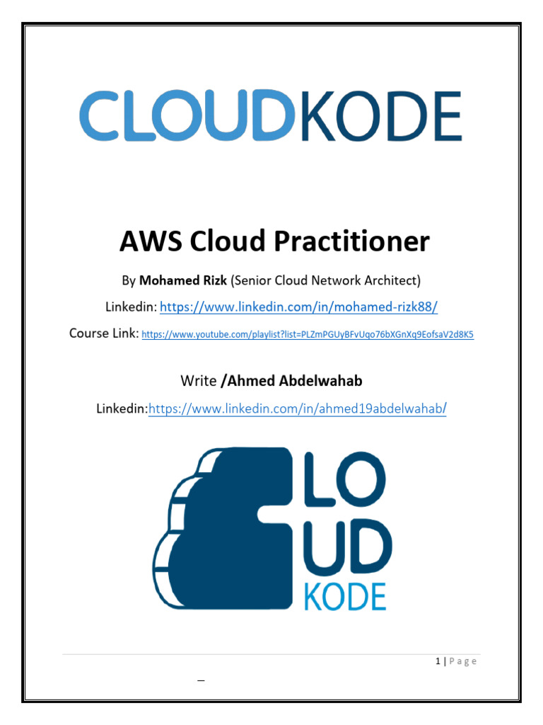 AWS Cloud Practitioner | PDF