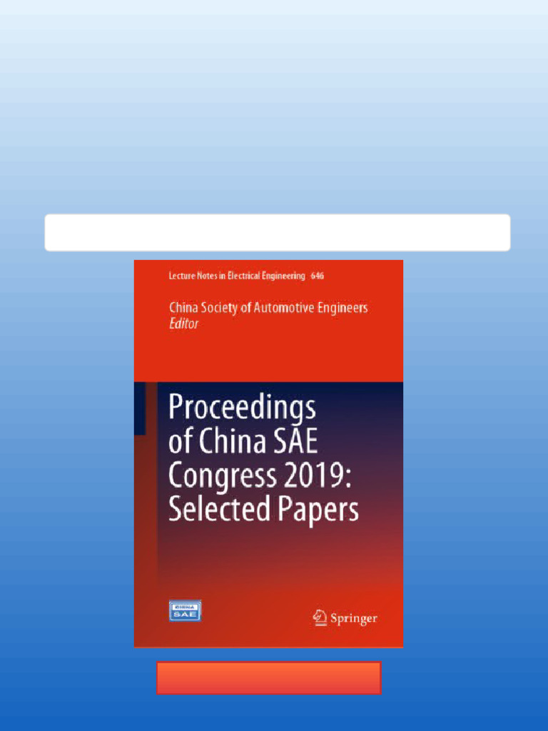 Proceedings of China SAE Congress 2019: Selected Papers China Society ...