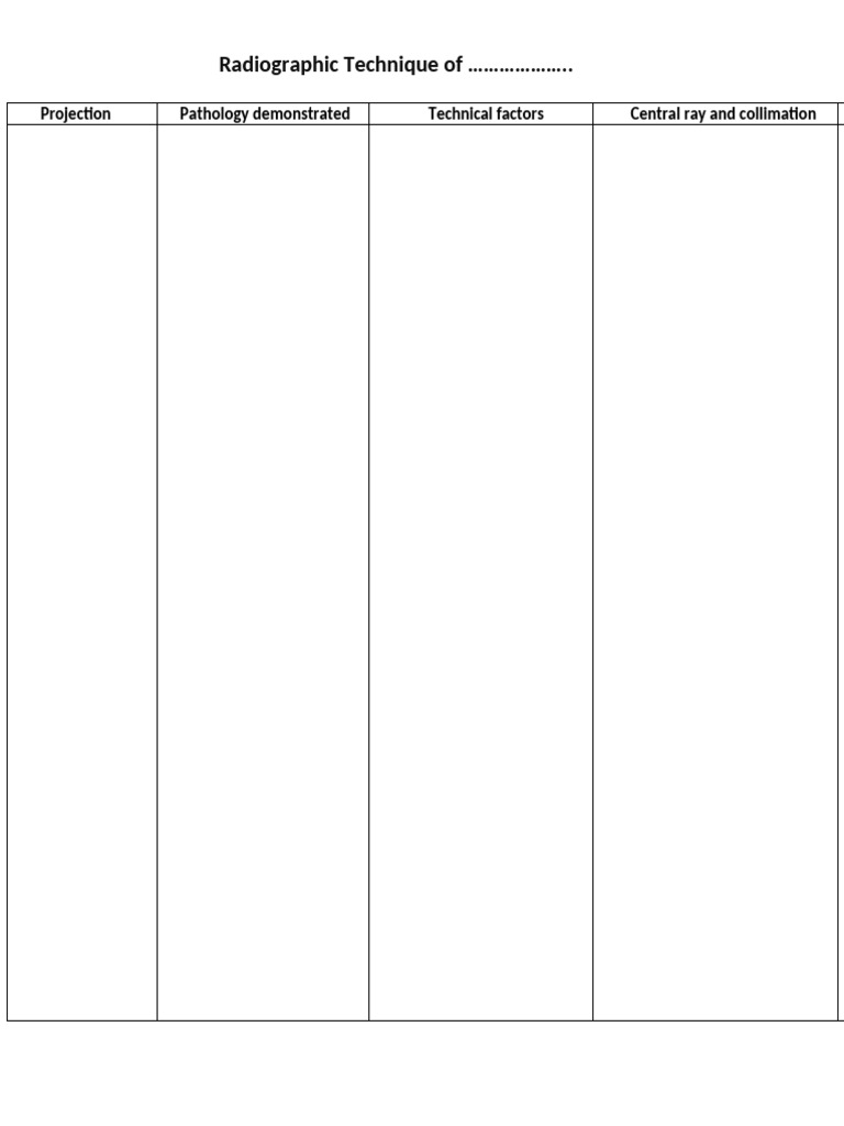 Technique Table 1 | PDF