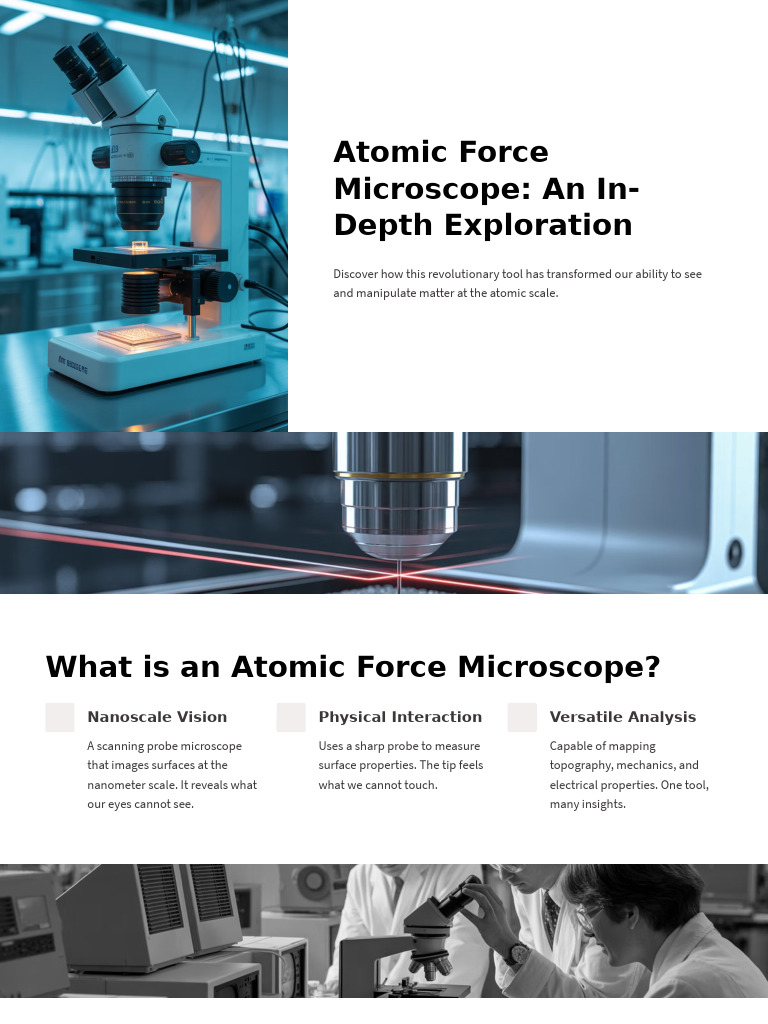 Atomic Force Microscope An in Depth Exploration | PDF | Atomic Force ...