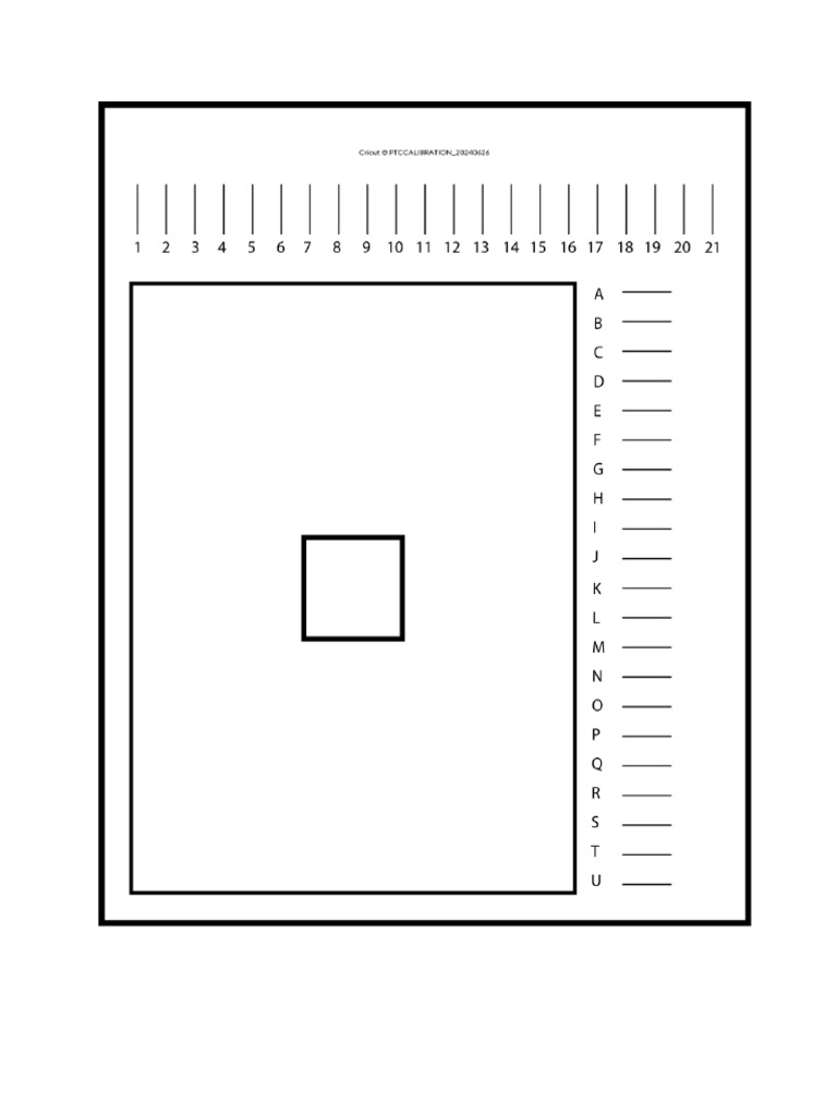 Hoja de Calibración Cricut | PDF