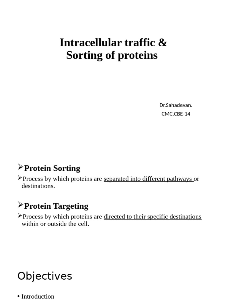 Saha Protein Sorting | PDF | Protein Targeting | Endoplasmic Reticulum