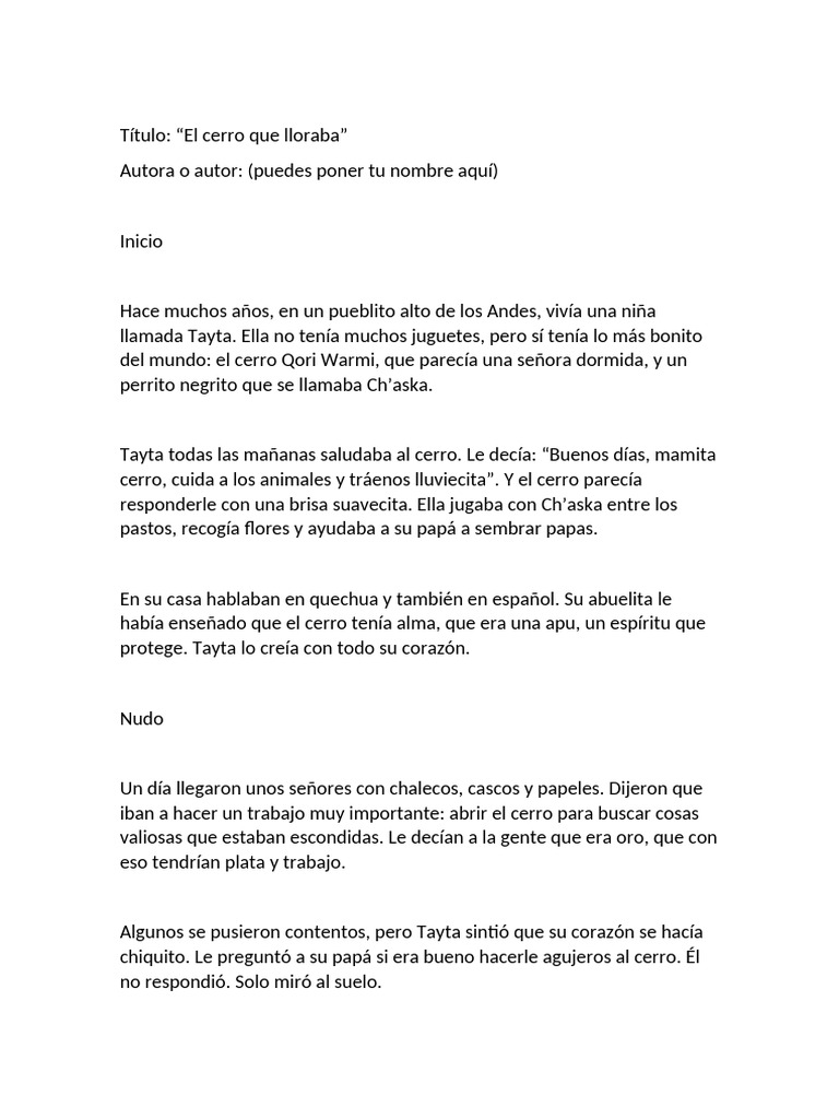"Cuentos de amor por la tierra" | PDF