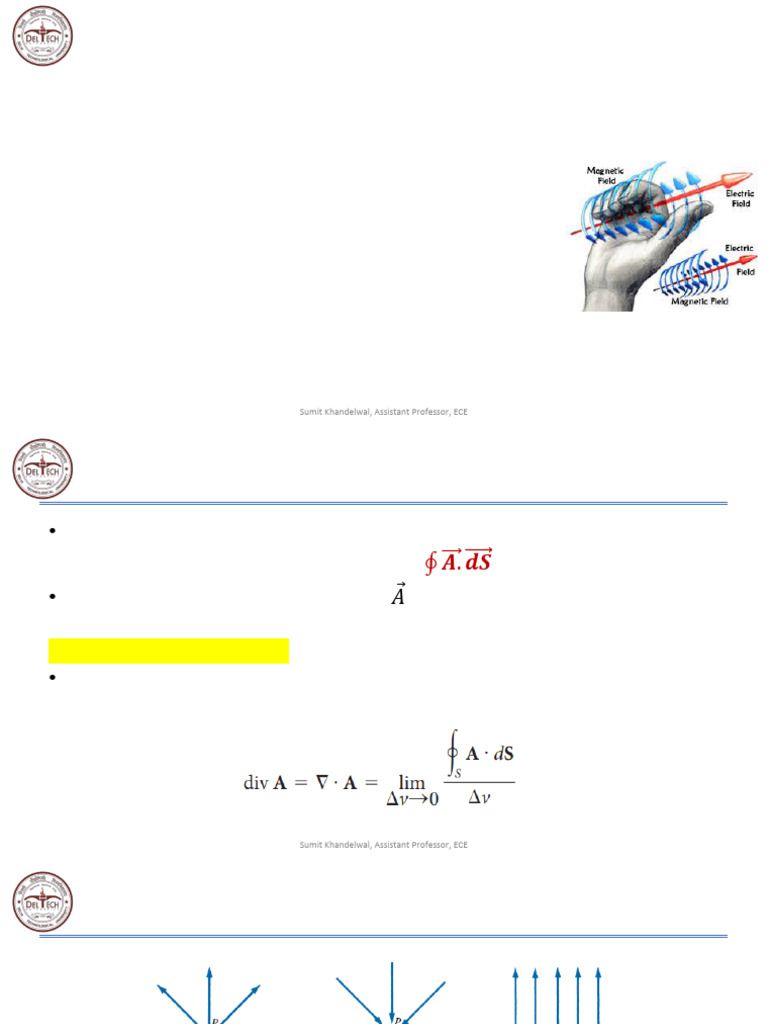 Divergence and Curl in Vector Fields | PDF | Divergence | Flux