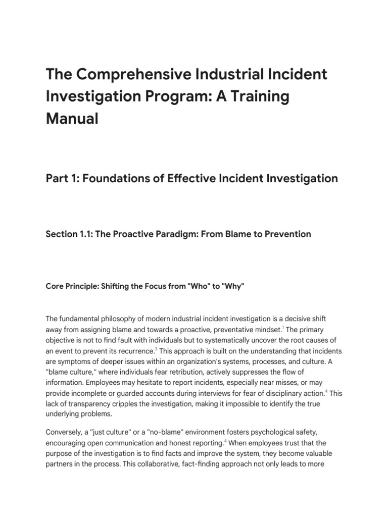 Industrial Incident Investigation Training Module | PDF | Occupational ...