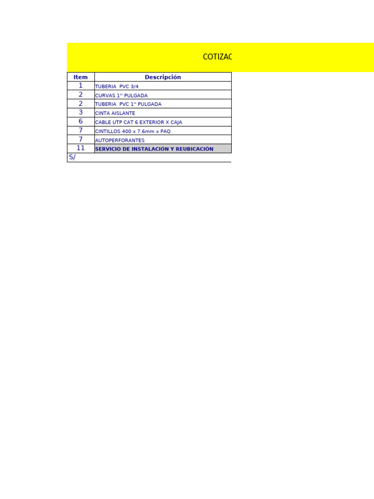 Cotización Taller PPC | PDF