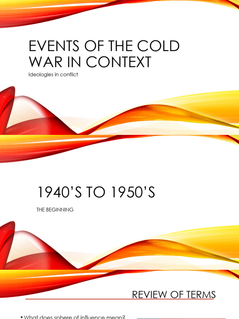 3 Events of The Cold War in Context Extra Notes PDF | PDF | Mutual ...