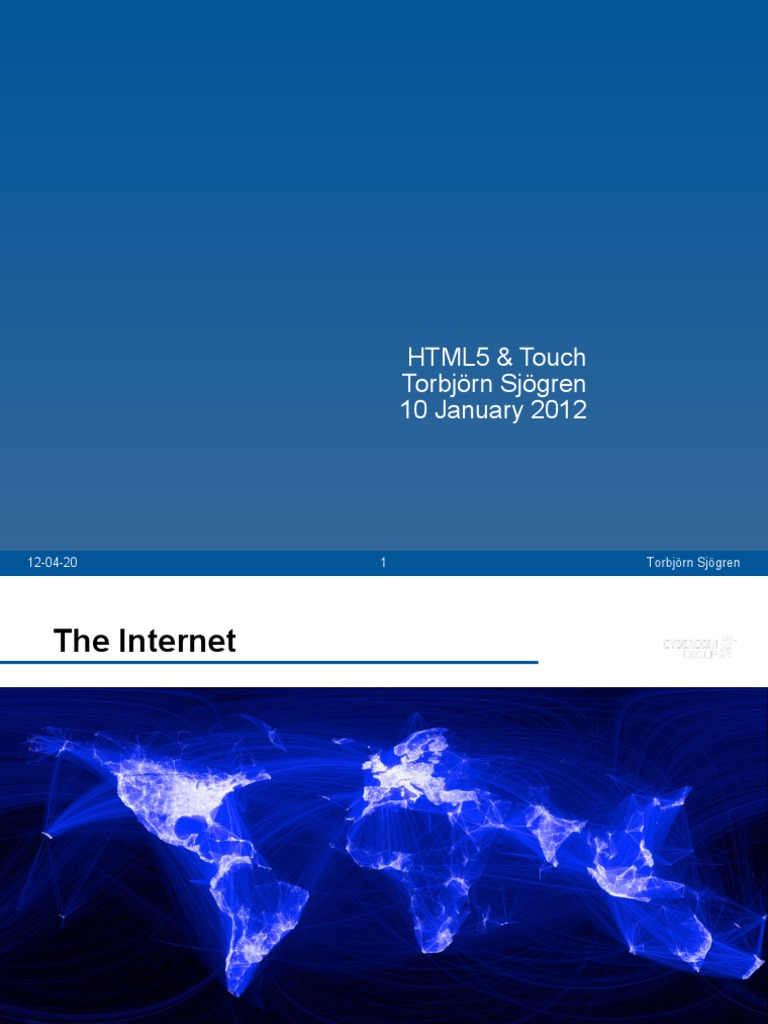 Html5 & Touch | PDF | Html | Html5