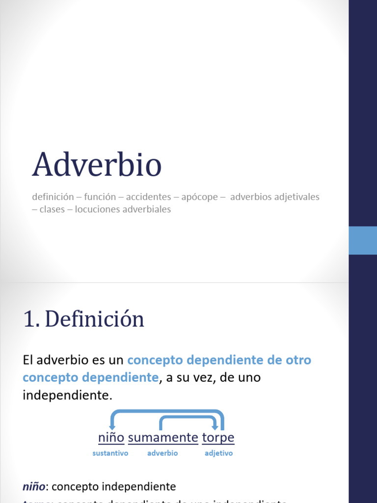 Adverbio | PDF | Adverbio | Adjetivo