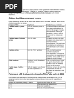 Códigos de Error de LED para Pantalla en Blanco - Asistencia Técnica HP ...