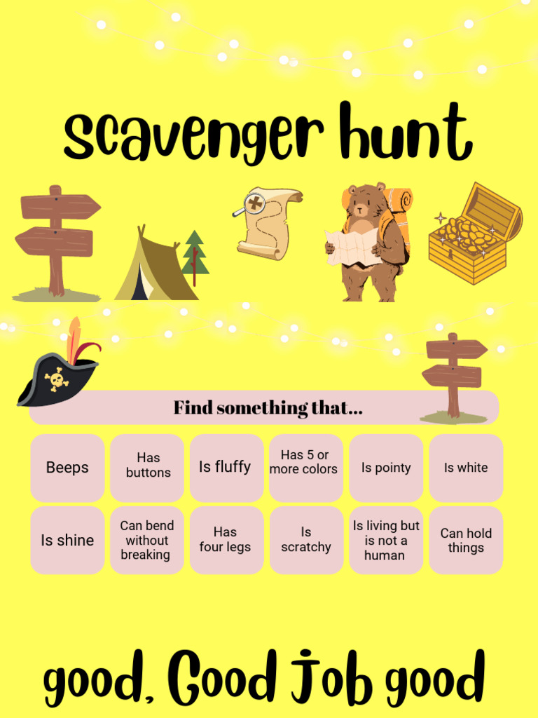 Fun Scavenger Hunt Checklist | PDF