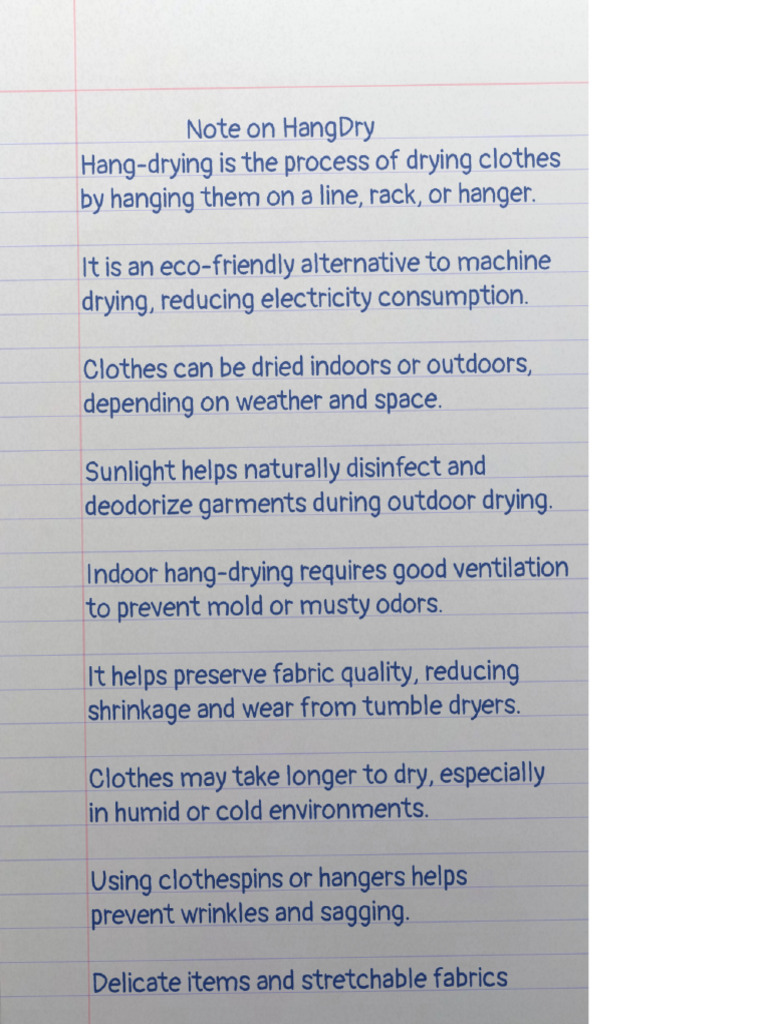 Hang Dry | PDF