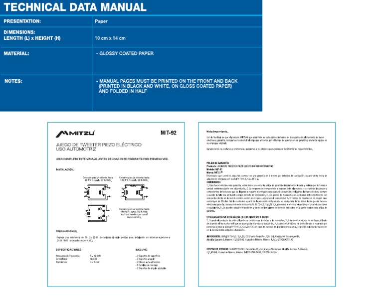 Mit-92 Manual Low | PDF