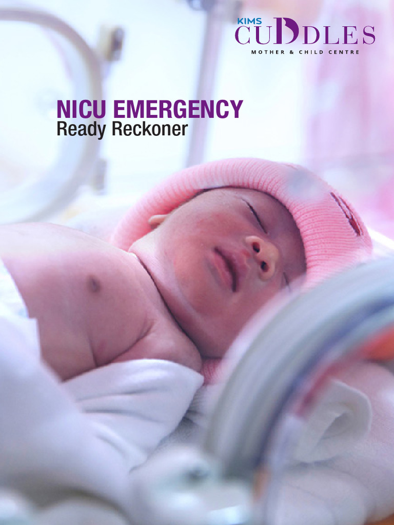 NICU Emergency Ready Reckoner | PDF | Neonatal Intensive Care Unit | Medical Specialties