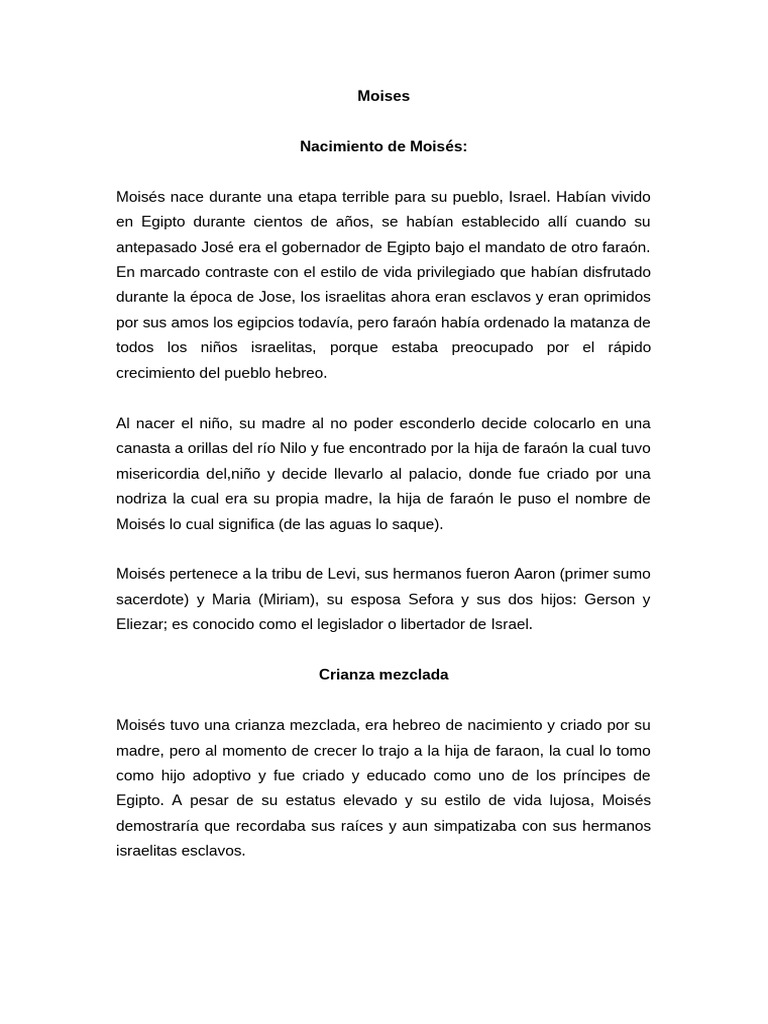 Moises y Josue | PDF | Moisés | Libros del Antiguo Testamento