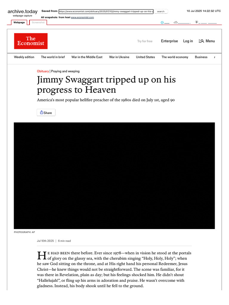 Jimmy Swaggart: A Complex Legacy | PDF | Satan | Religious Belief And ...