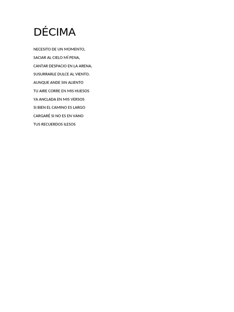 Décima | PDF