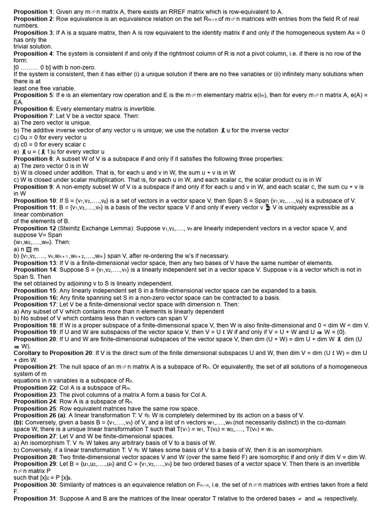 Quick Cheat Sheet For Exams by Anirudh | PDF | Eigenvalues And ...