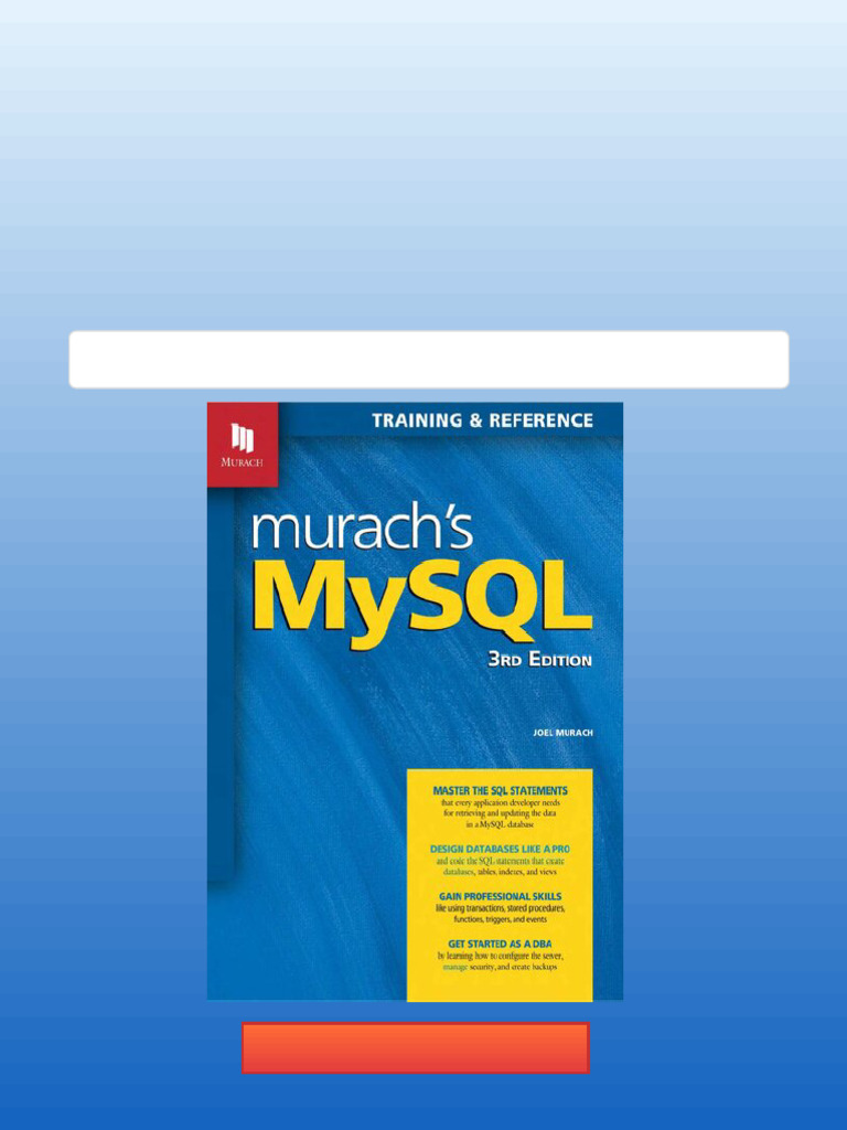 Murach s Mysql 3rd Edition Joel Murach complete download | PDF | My Sql | Databases