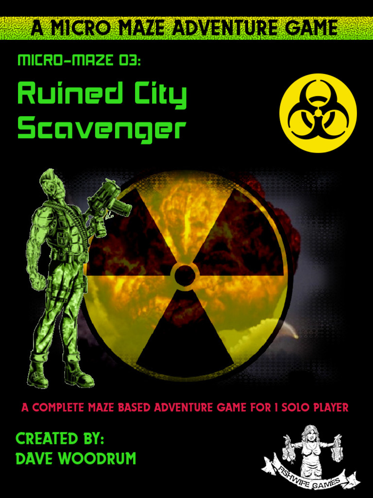 Micro Maze 03 Ruined City Scavenger (Solo Game) | PDF