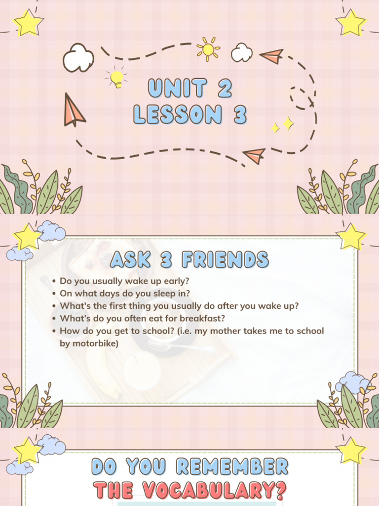 Unit 2 - Lesson 3 | PDF