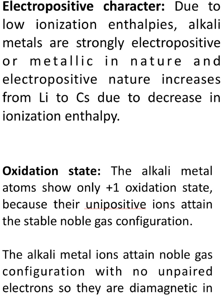 Alkali Metals | PDF