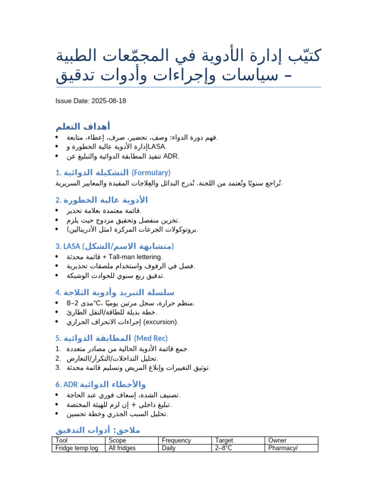 Medication Management Handbook | PDF