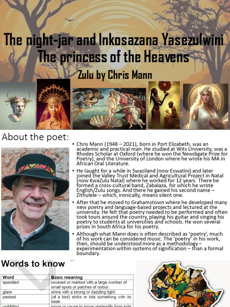 The Night-Jar and Inkosazana Yasezulwini-1 | PDF | Birds | Poetry