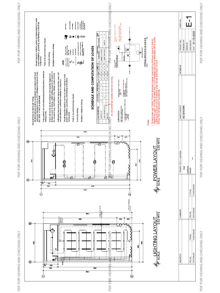 SMLU DJI Engineering Plans - Notated Plans - 1 | PDF