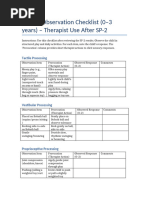 Pediatric ADL Screening Checklist | PDF