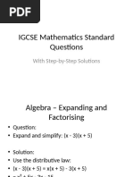 Basic Math Formulas Cheat Sheet | PDF