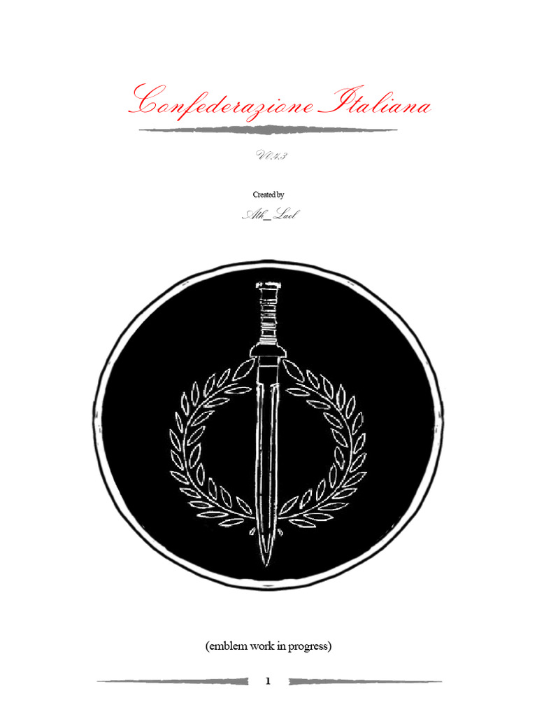 Italian Confederation v0.4.3 | PDF | Infantry | Rifle