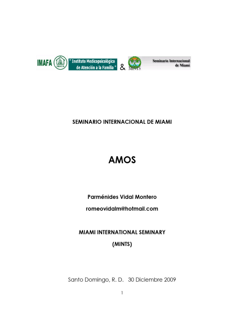 Amos | PDF | Biblia | Profecía