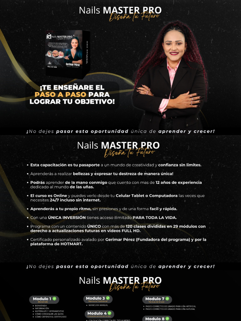 Contenido Nails Master Pro | PDF