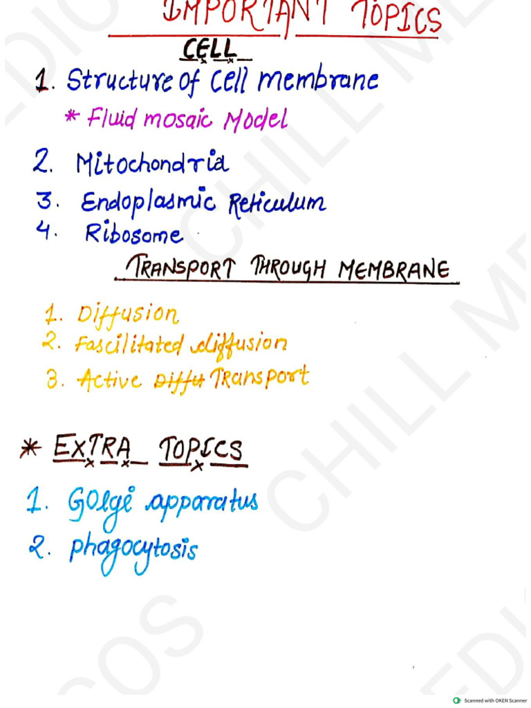 General Biochemistry Notes 240622 231020 | PDF