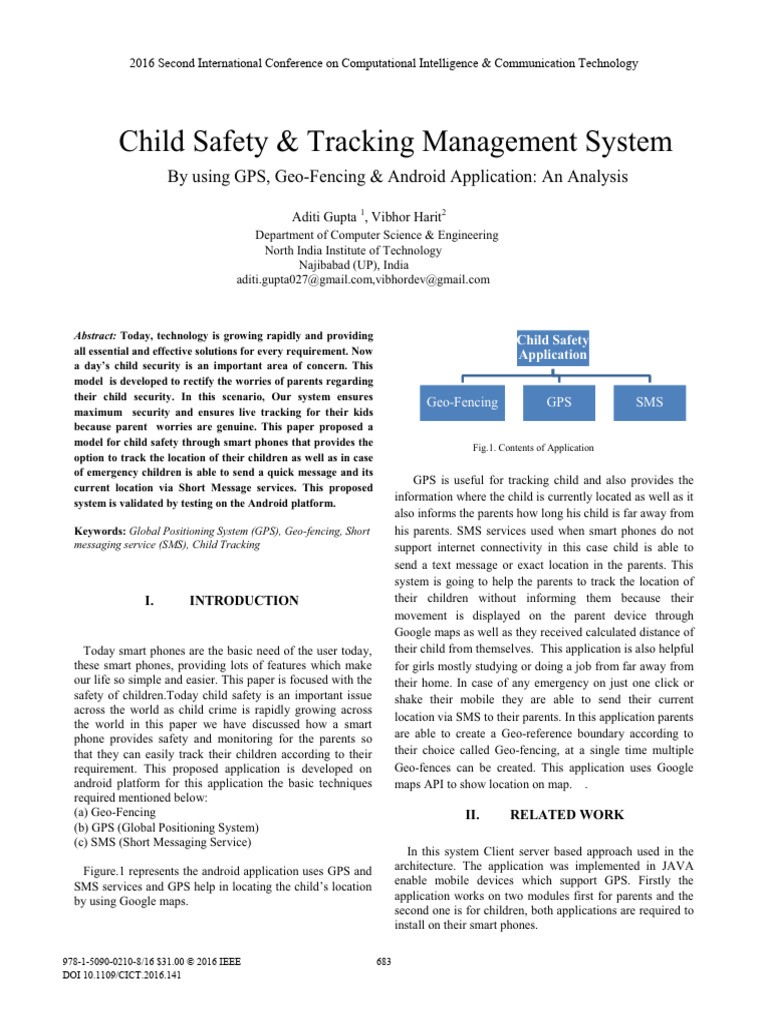 Child Safety Tracking System Analysis | PDF | Eclipse (Software ...