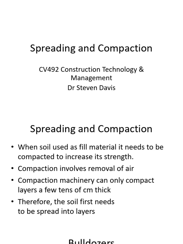 Soil Compaction Techniques and Machinery | PDF | Plough | Mechanical ...