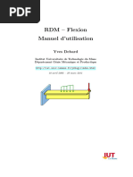 Logiciel R.D.M. Le Mans : Guide d'utilisation | PDF | Résistance des matériaux | Flexion (matériau)
