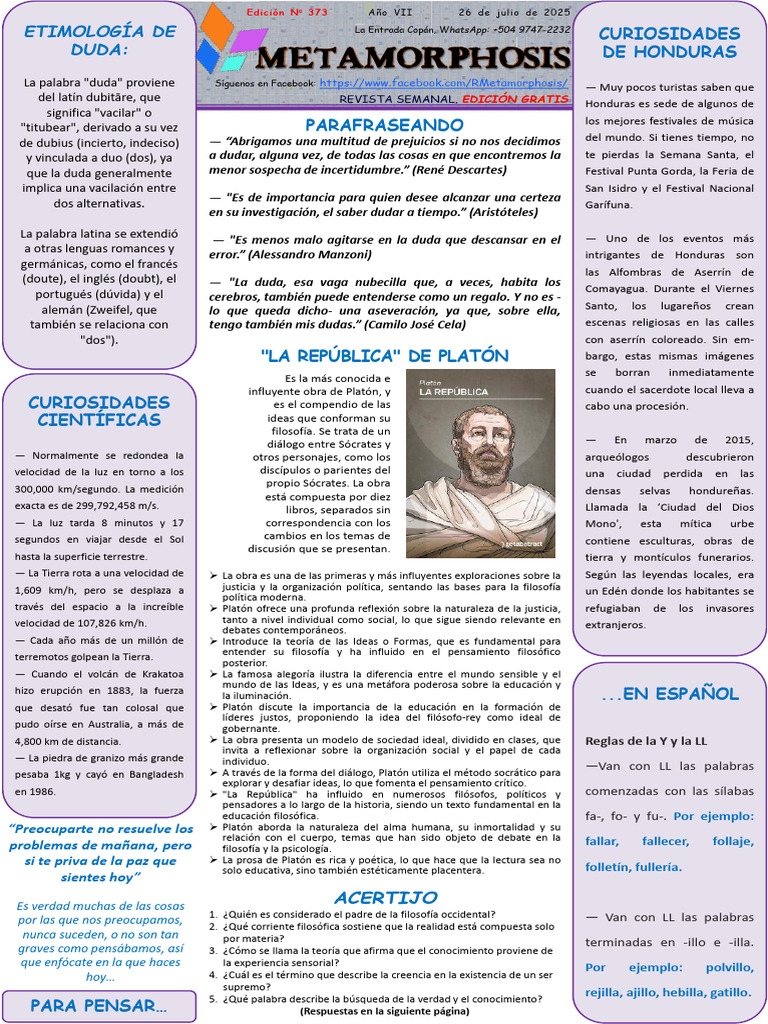 Duda y Certeza en Filosofía | PDF | Platón | Verdad