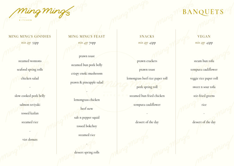Ming Ming Menu-5-A4 Banquet | PDF