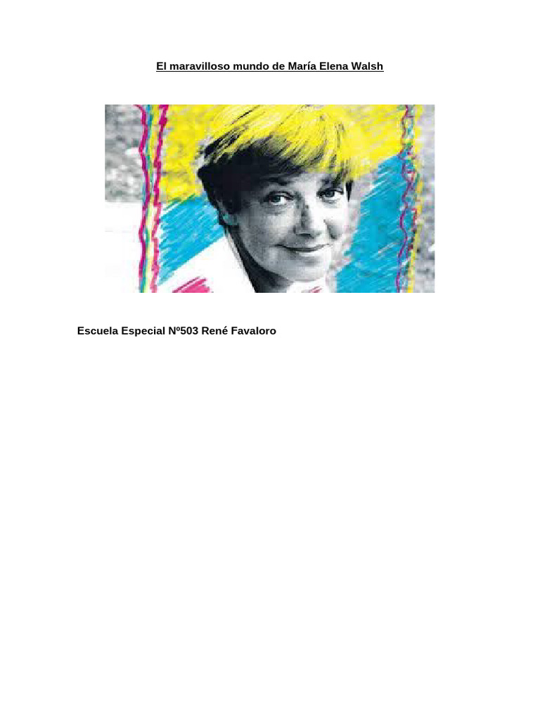 Secuencia Zoo Loco, Secuencia Maria Elena Walsh | PDF