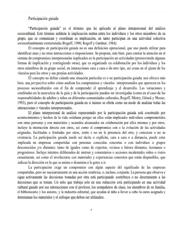 Participacion Rogoff | PDF