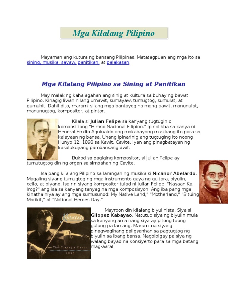 Mga Sikat Na Pintor Sa Bansang Pilipinas | bandangblog