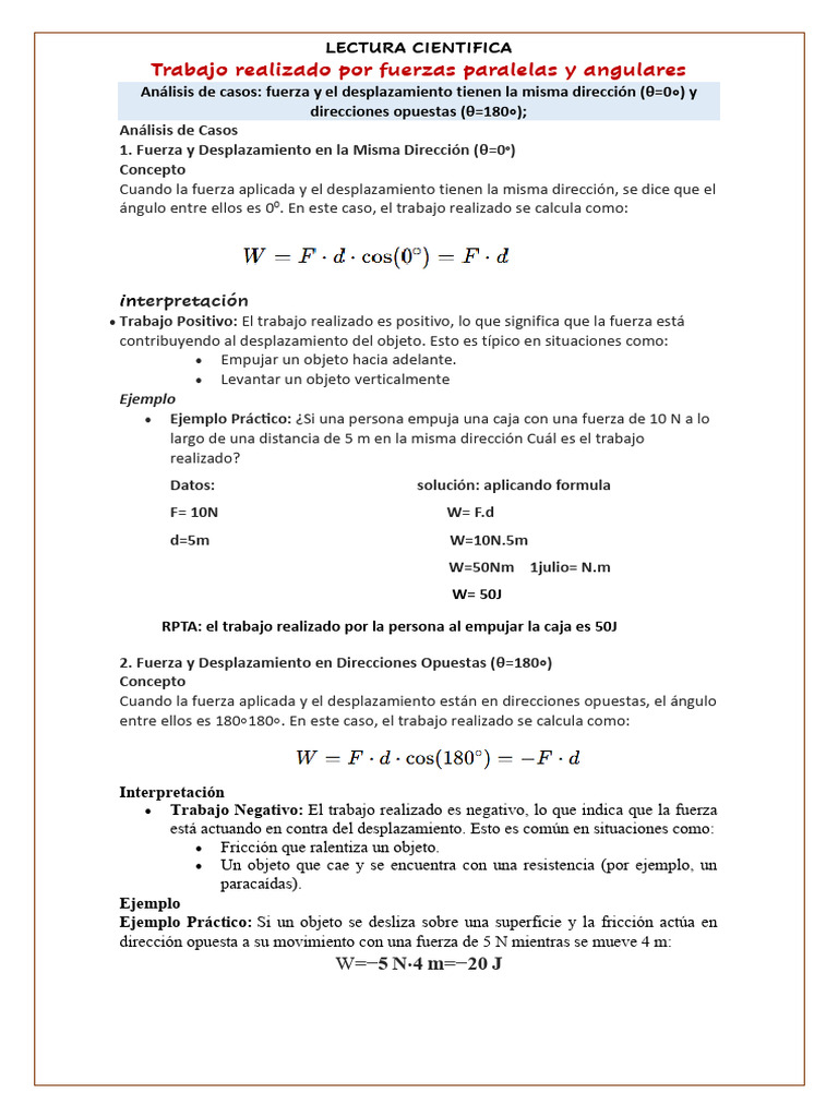 Lectura Cientifica 2 Pdf Fuerza Fricción