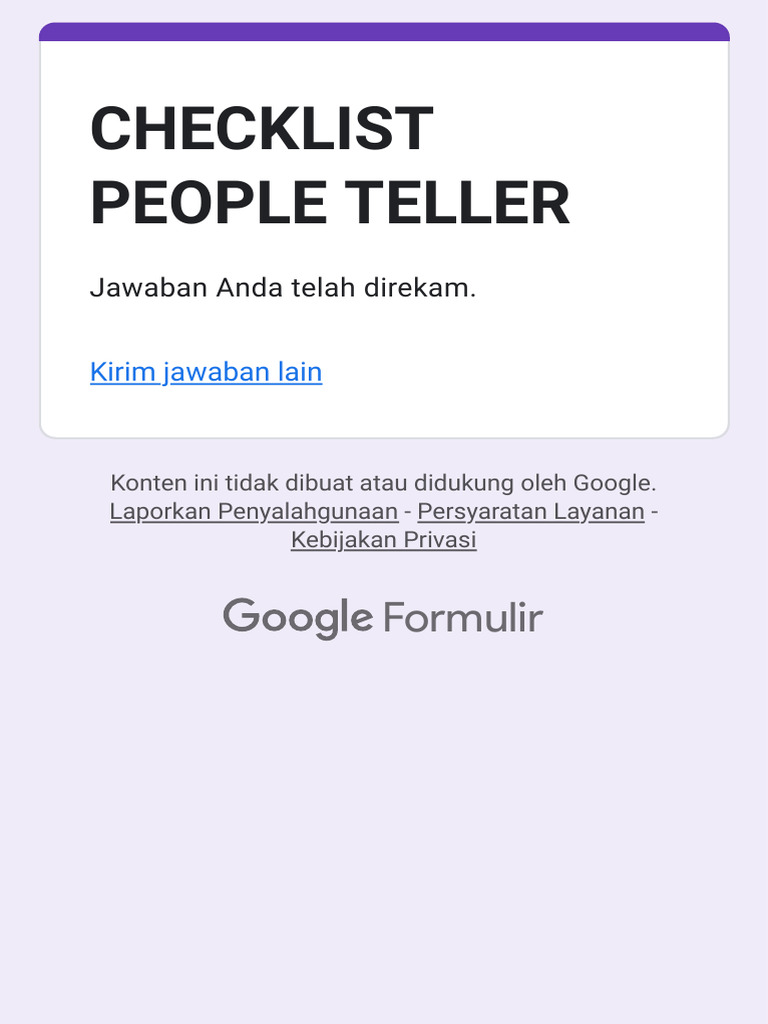 Checklist untuk Teller Bank yang Efektif | PDF