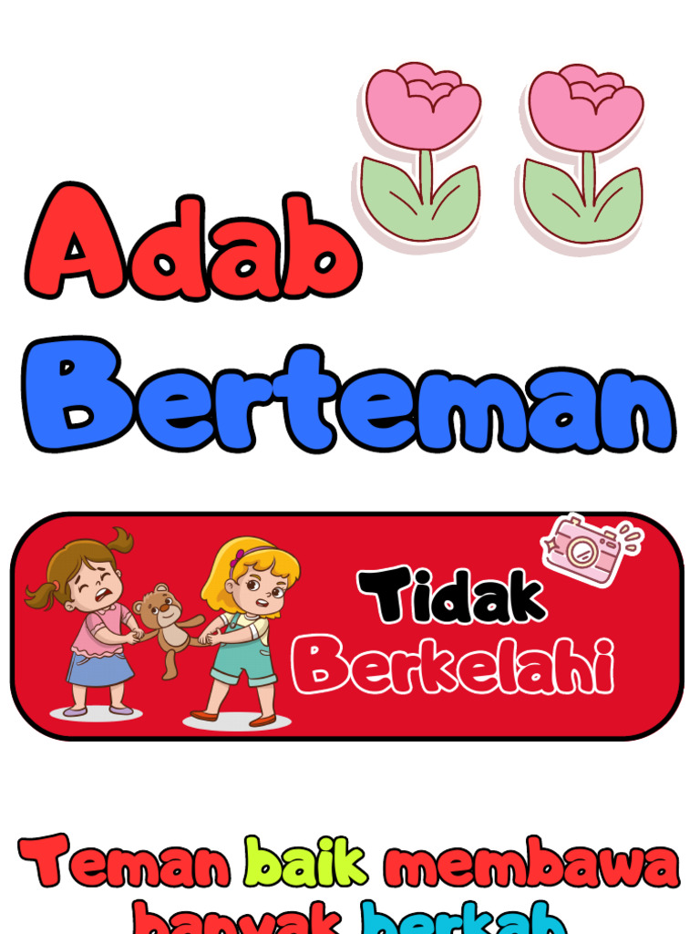 Rukun Iman+Islam, Adab Berteman | PDF
