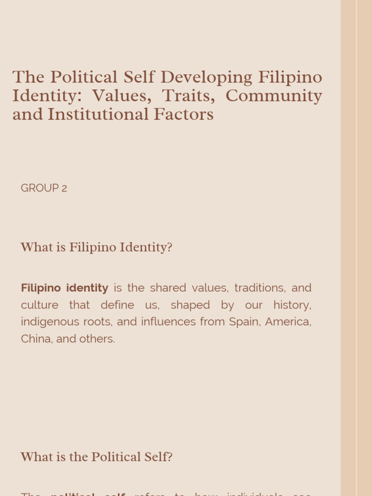 Filipino Political Self and Identity | PDF | Democracy | Political ...