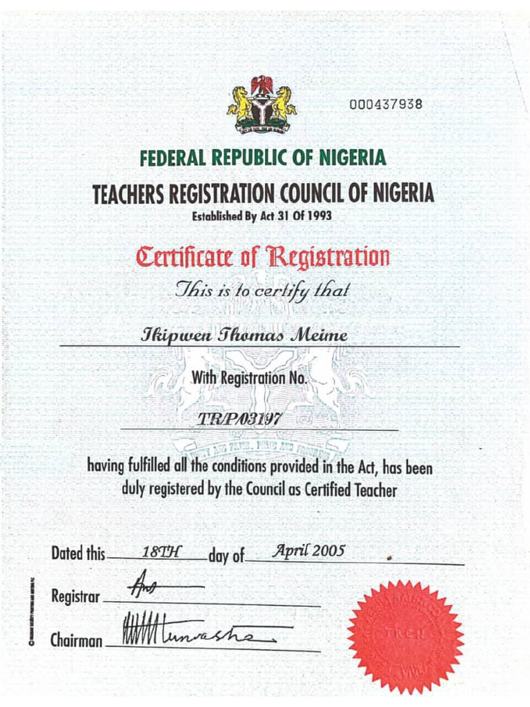 Certificate of Teaching | PDF